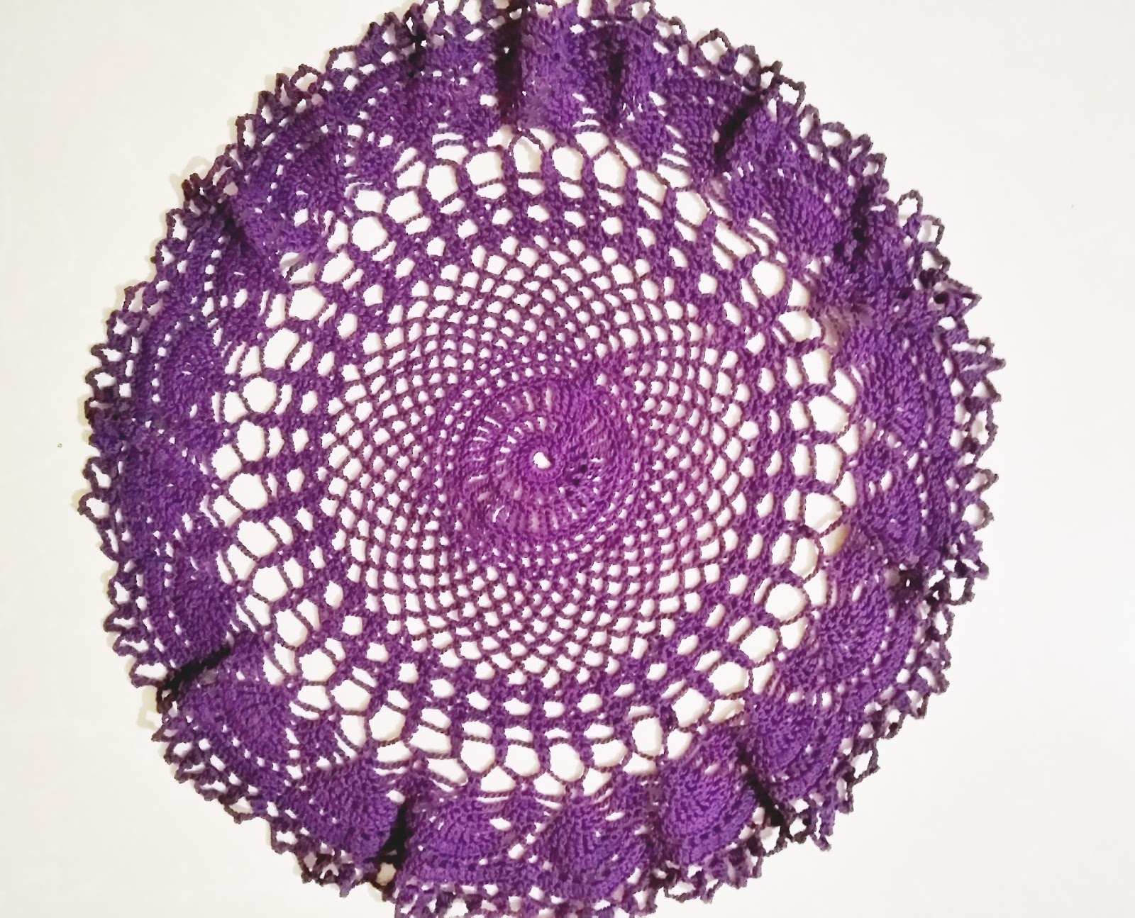 Raji's Craft Hobby: Easy Crochet Doily Free Pattern