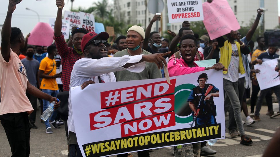 Nigeria: Anti-SARS protest in the South and Pro-SARS Protest in the ...