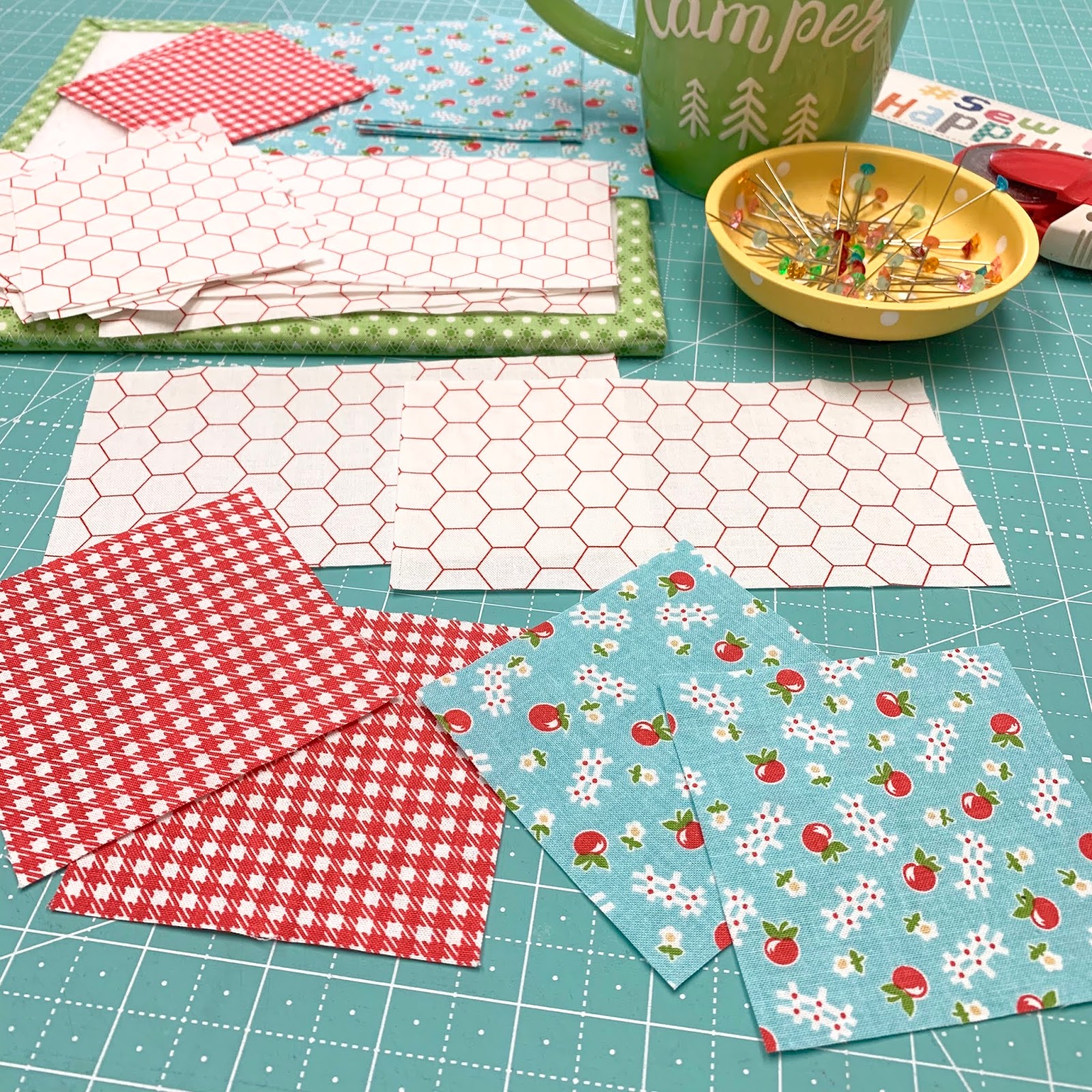 Bee In My Bonnet: Vintage Block Along Block Two - Pattern Basket Block ...