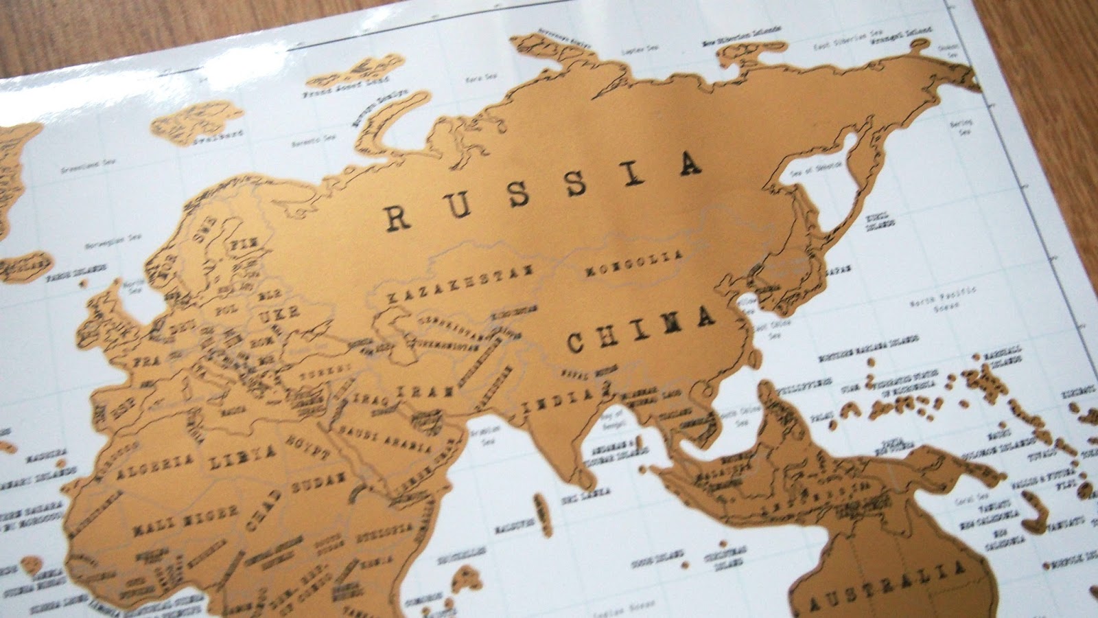 Scratch Away World Map – UpYourVlog