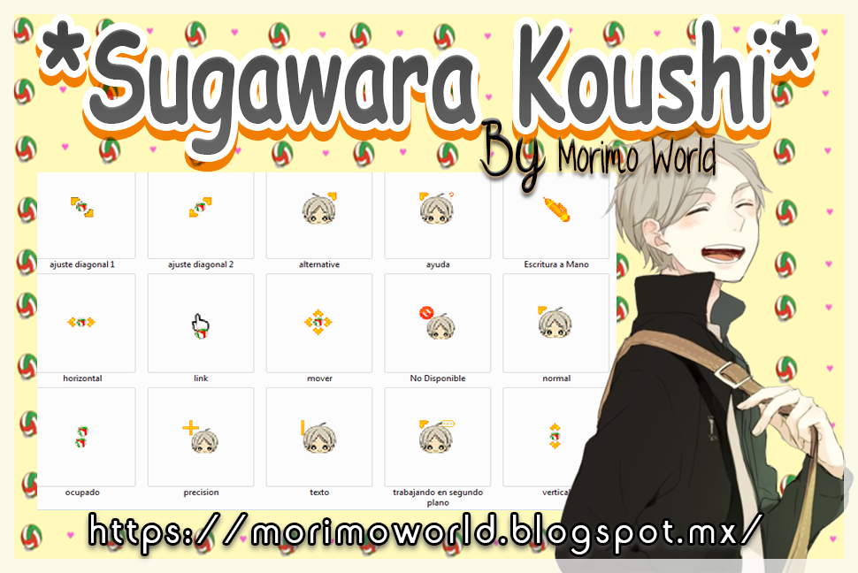 Morimo World: cursor de Sugawara Koushi (Haikyuu)