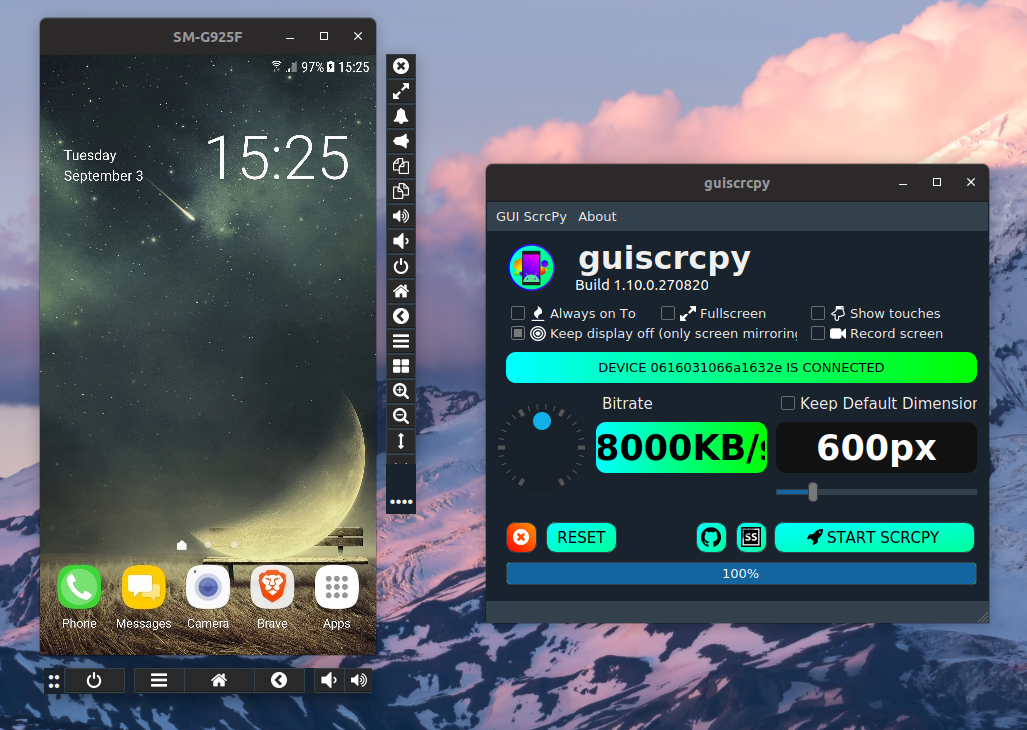 Helper Gui For Scrcpy The Android Desktop Display And Remote Control Tool Linux Uprising Blog