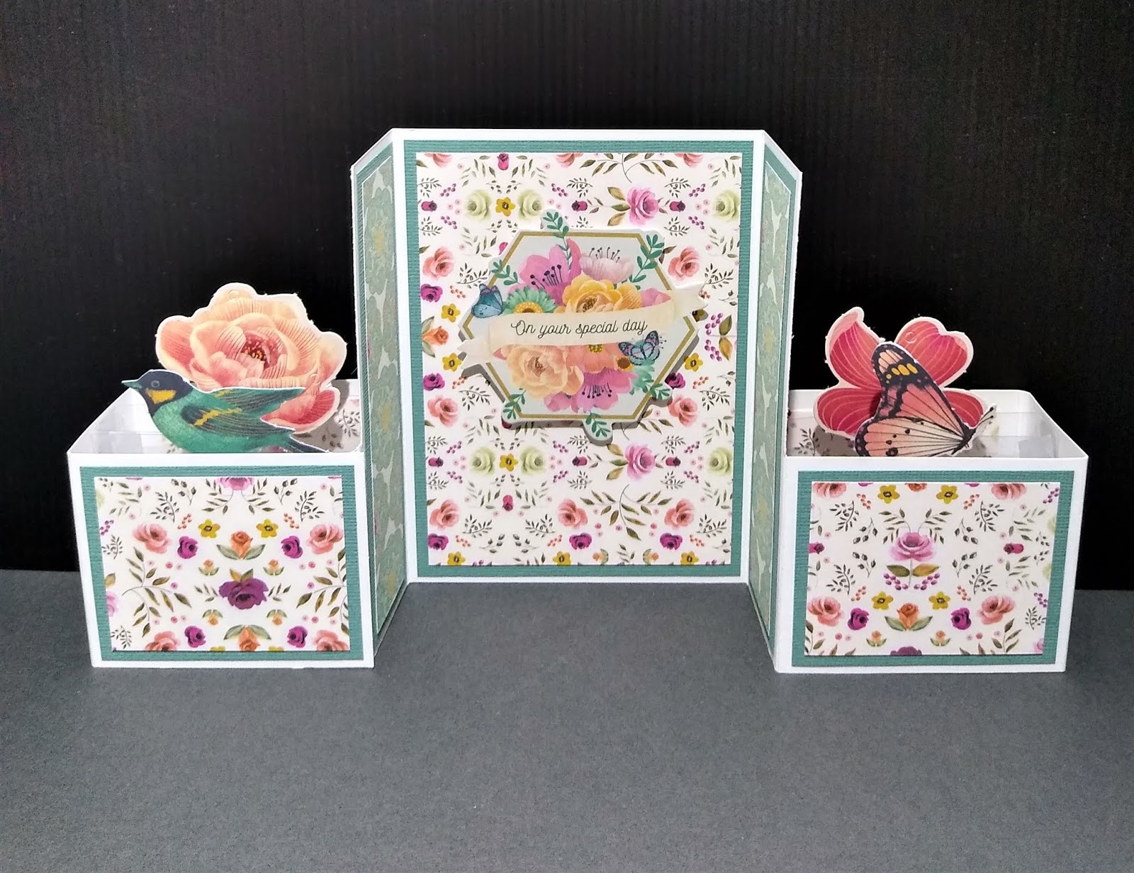 IcedImages: Double Pop-Up Box Bridge Card