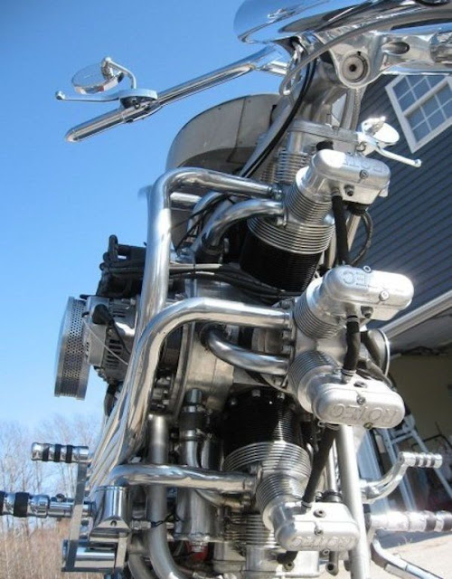 Top World News: Motorcycle with a radial engine