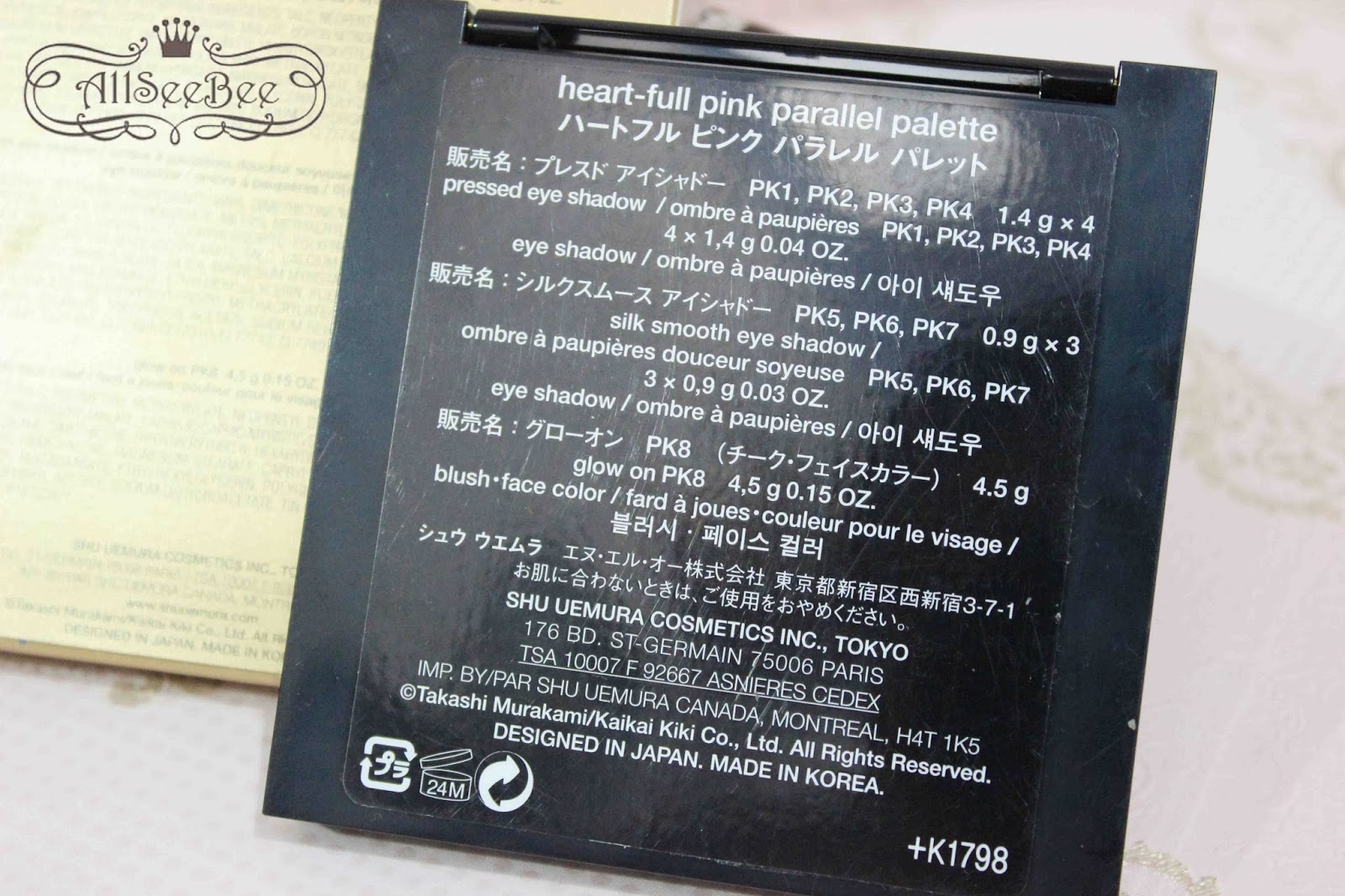 Shu Uemura Heart-Full Pink Parallel Palette Review