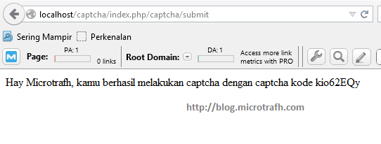 Tutorial Membuat Captcha di CodeIgniter - Microtrafh Tutorial dan Sharing