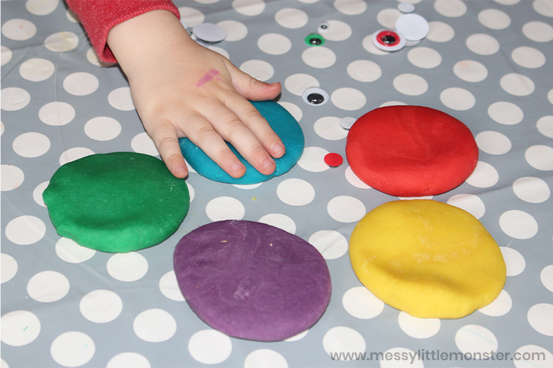 Playdough Monsters Counting Activity - Messy Little Monster