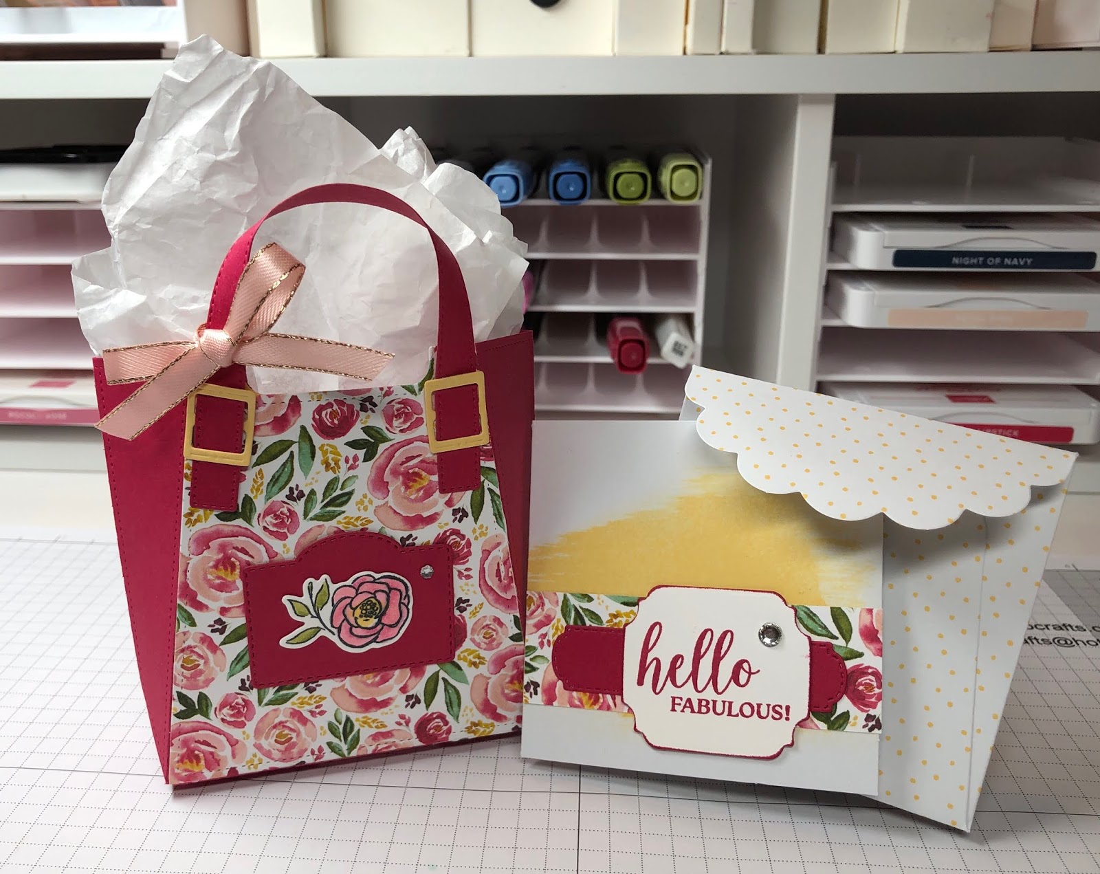 Carol B Crafts: Dressed To Impress Tote Gift Bag and Card Online Class ...