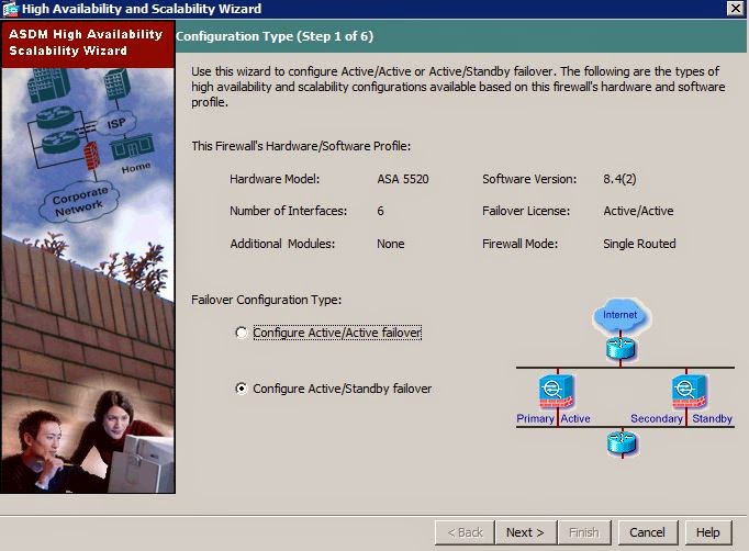 HOME: Configuring Cisco ASA Active/Standby failover using ASDM
