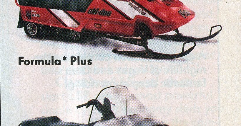 CLASSIC SNOWMOBILES OF THE PAST: 1987 SKI-DOO FORMULA SNOWMOBILES