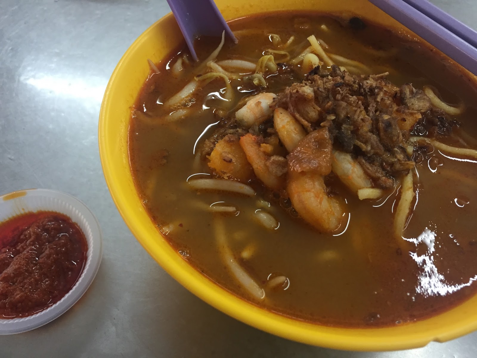 food+road trip: Hokkien Prawn Mee @ Red leaf Restoran, KL, Malaysia.