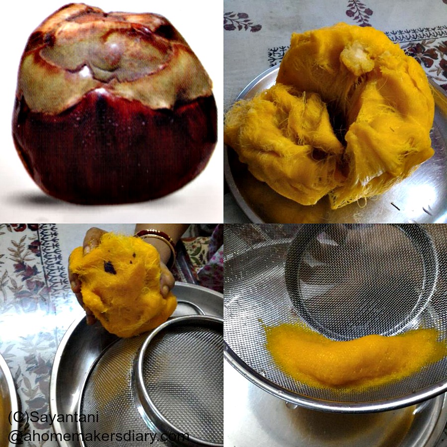 Taler Pithe (Bengali Steamed Palmyra palm cake) - A Homemaker's Diary