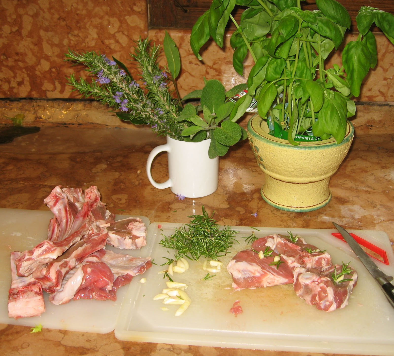 Lella gourmand: Capretto al forno ... molto marinato