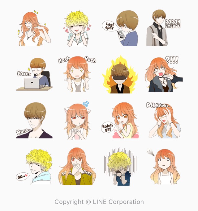 LINE Stickers Community: Free-LINE Webtoon: unTouchable sticker