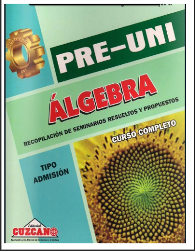 LIBROS PRE: álgebra pre uni