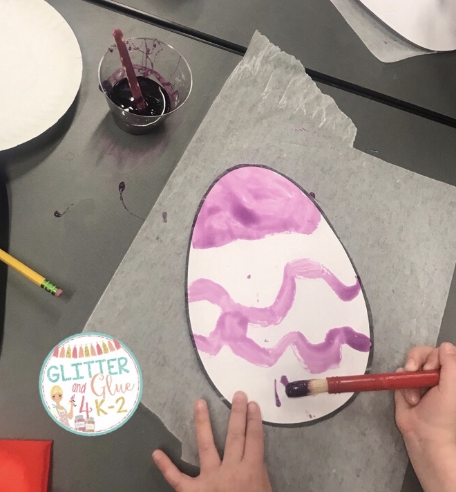 Easter Egg Craftivity | Glitter and Glue 4 K-2