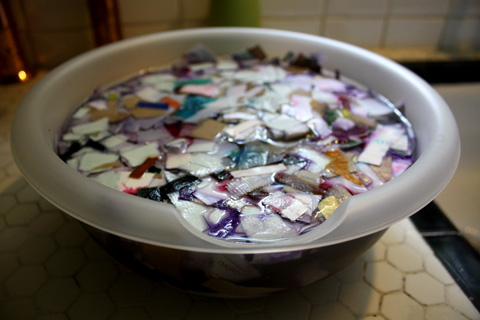 linenlaid&felt Katie Gonzalez: Making paper by hand