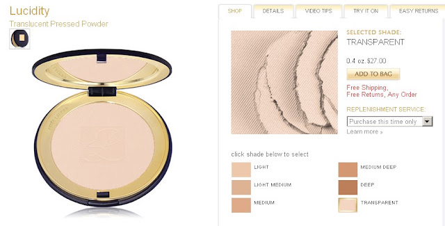 Mimi Bear: 【 Powder 】Estee Lauder Lucidity Translucent Pressed Powder ...