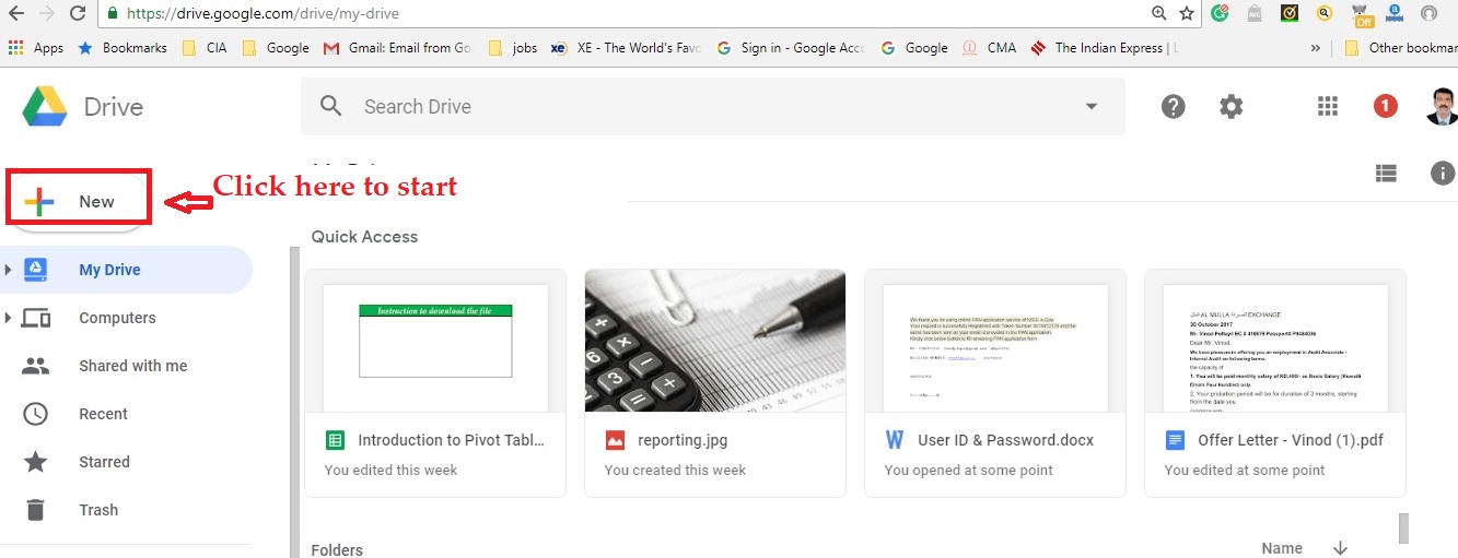 Google Sheets - How To Create Spreadsheet Online - Myfinteche.com