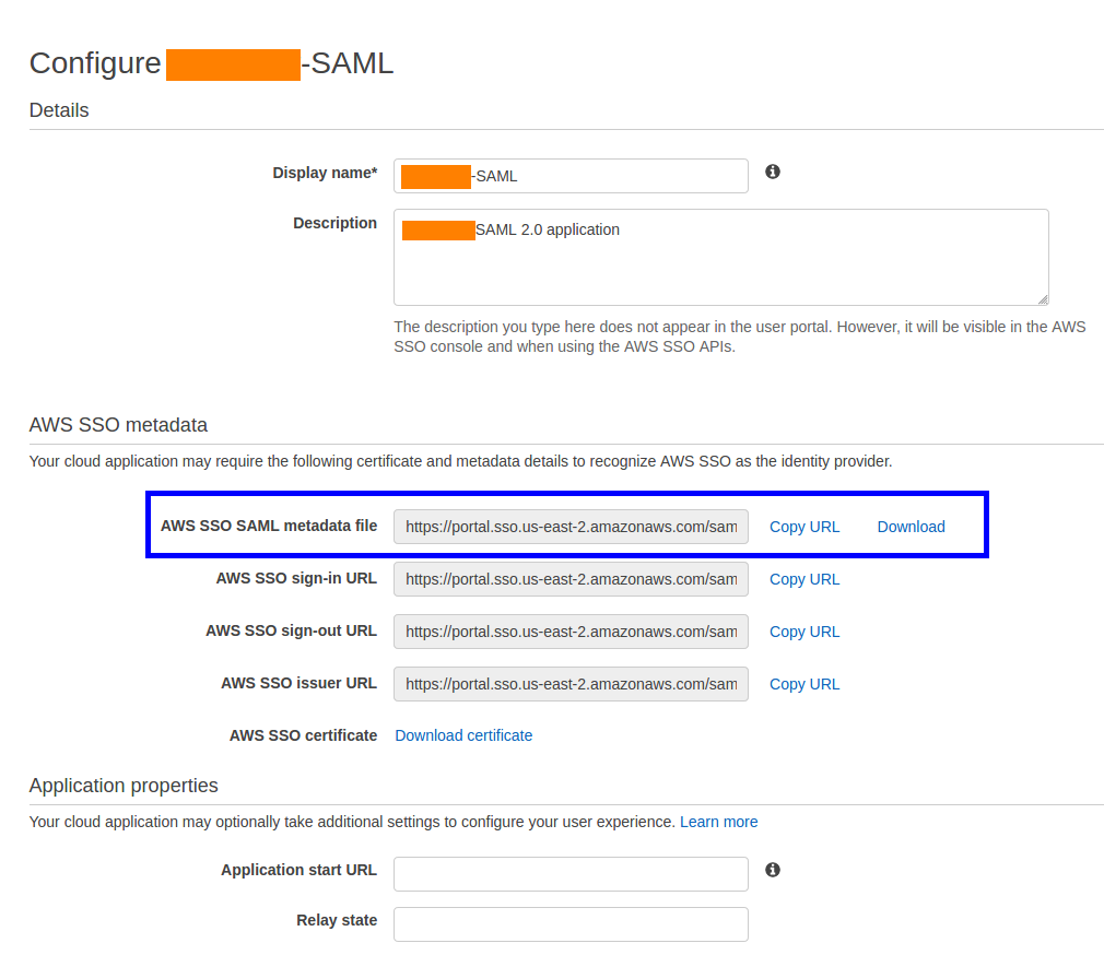 AWS Single Sign On Service
