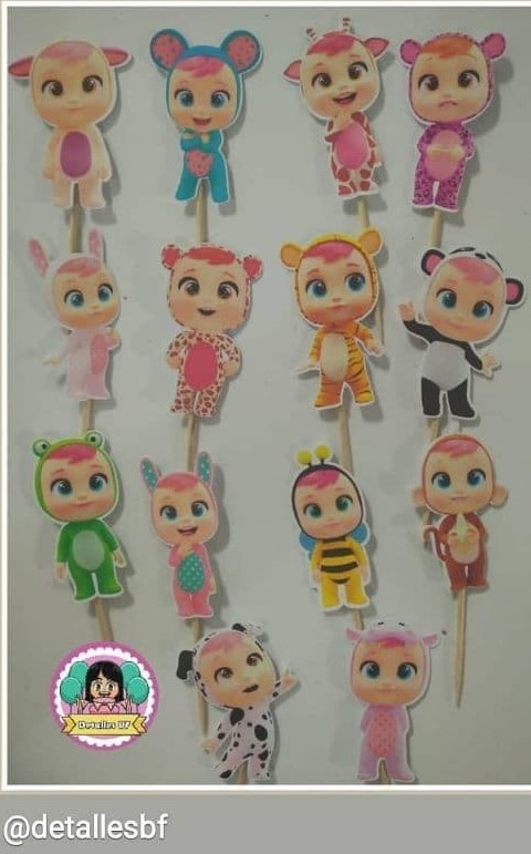 Mini Topper Bebés Llorones - Mis Toppers Tus Toppers