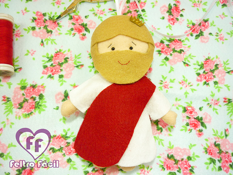 Molde De Jesus Em Feltro - BRAINCP