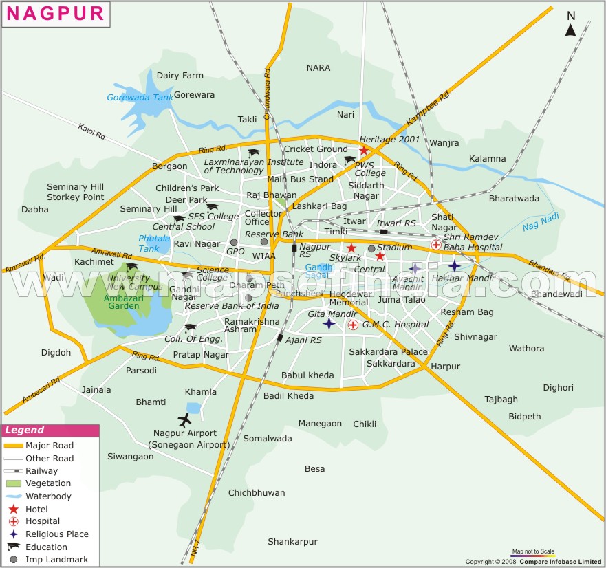 Nagpur Map On Google Earth
