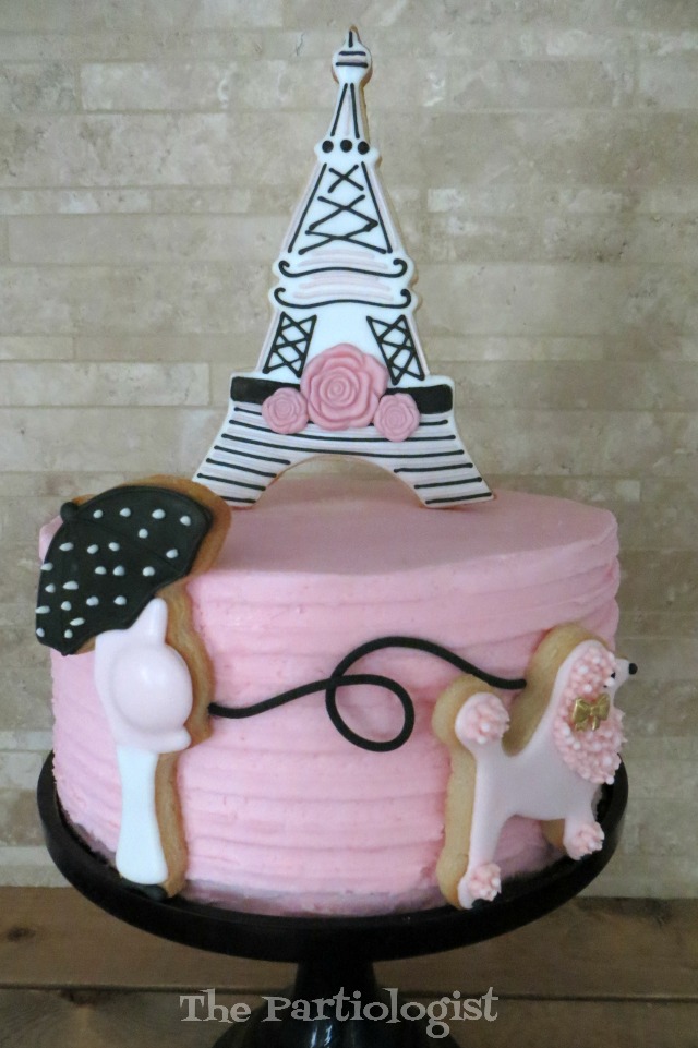 Simple Eiffel Tower Cake