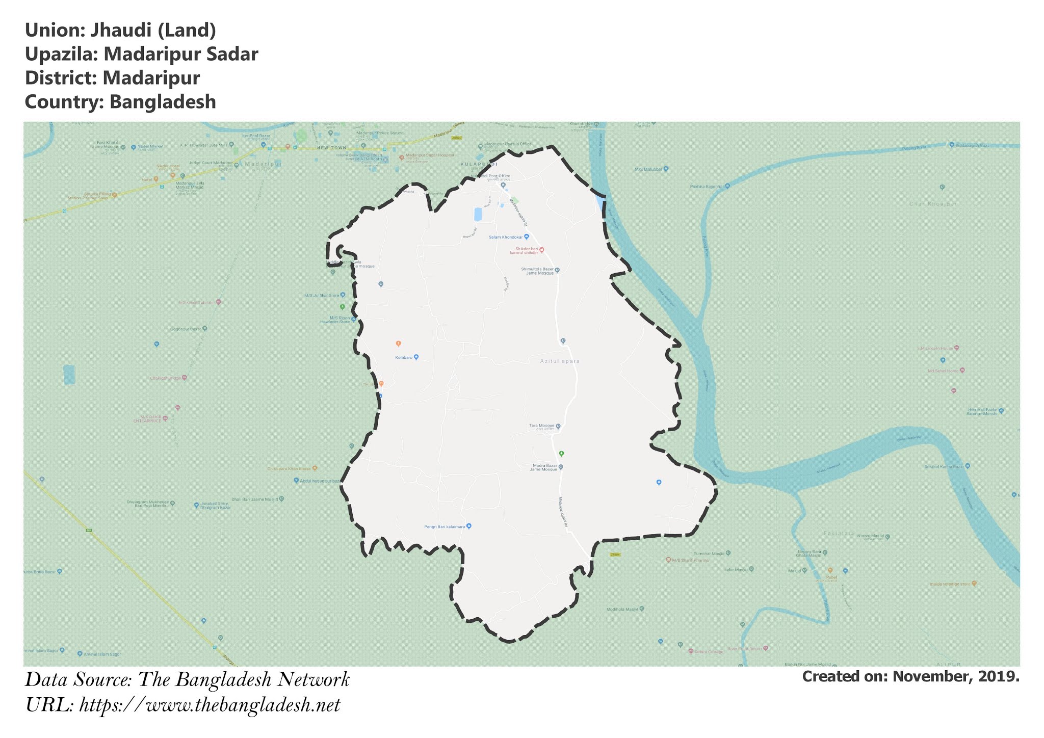 Jhaudi Union, Madaripur