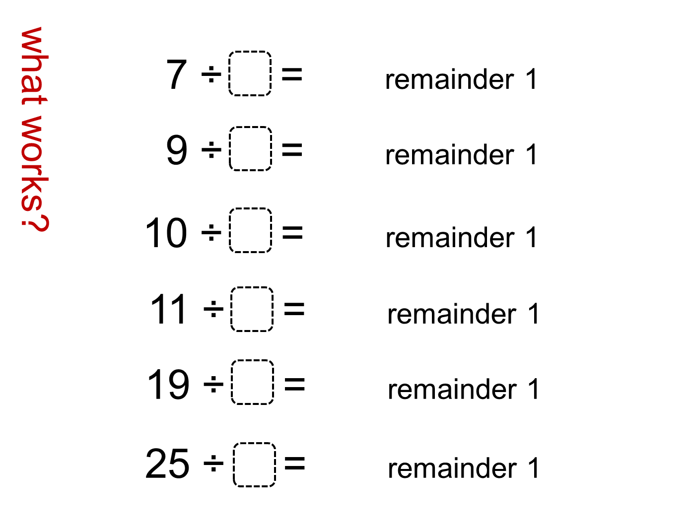 MEDIAN Don Steward mathematics teaching: remainders