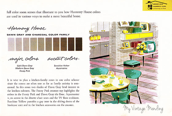 My Vintage Mending: Harmony colors at last...