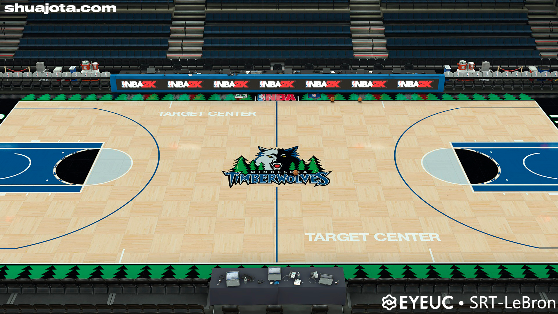 NBA 2K21 Minnesota Timberwolves 2003-2004 Season 8K Court by SRT-Lebron