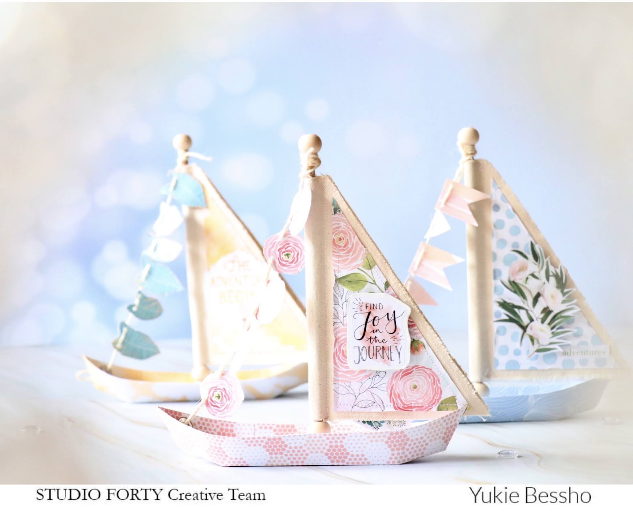 Memory keeping paper yachts | Yukie Bessho - StudioForty