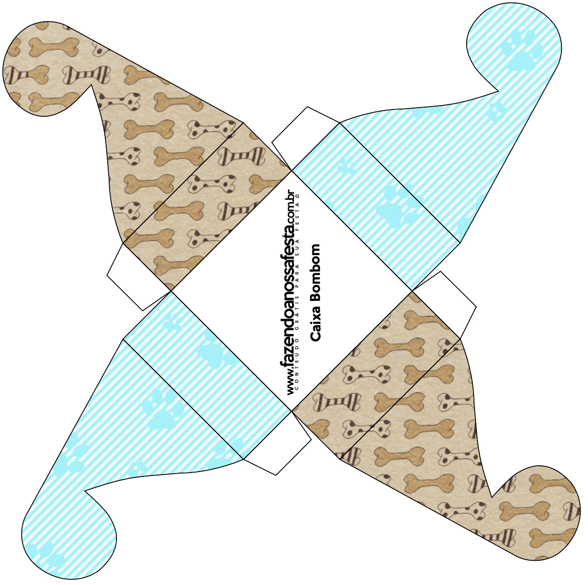 Puppy Footprints: Free Printable Boxes. - Oh My Fiesta! in english