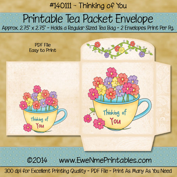 Ewe-N-Me Printables: A Gift of Tea