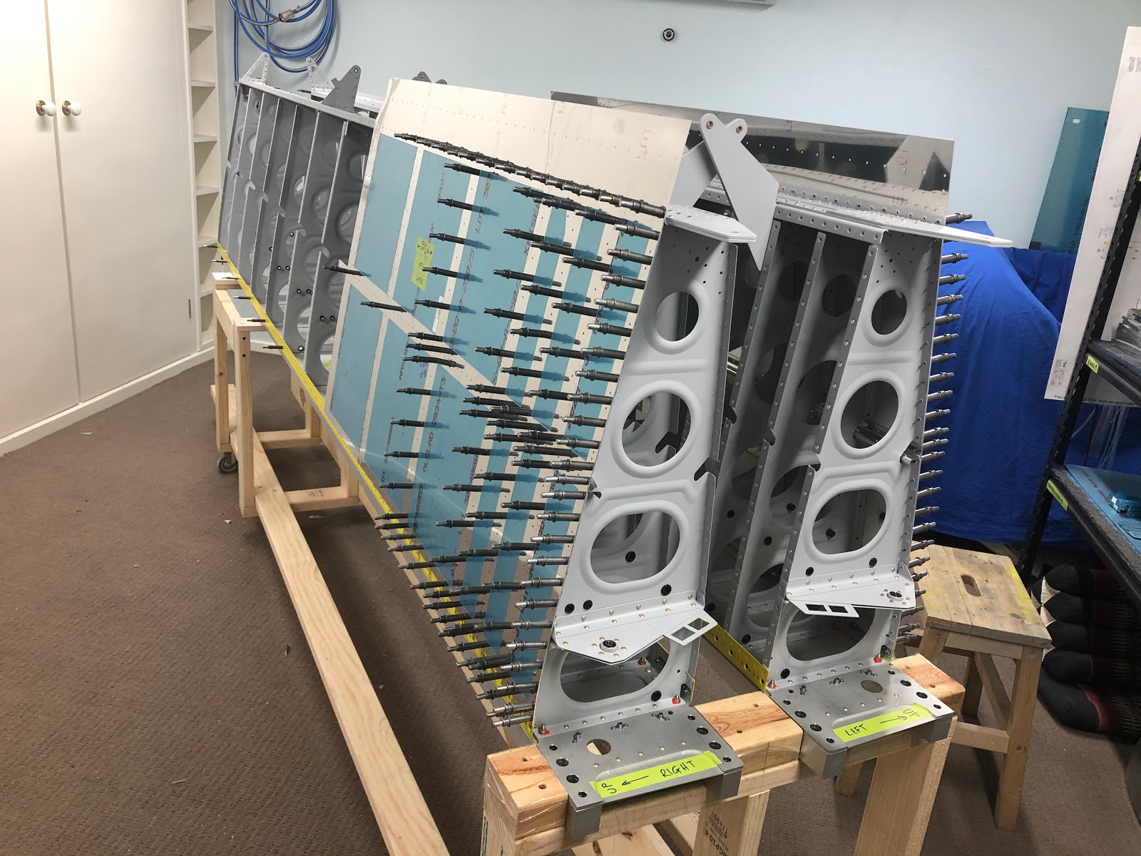 Trent's RV14 Build: 16-02: Wing Skins Prep / Wing Skins on Hold