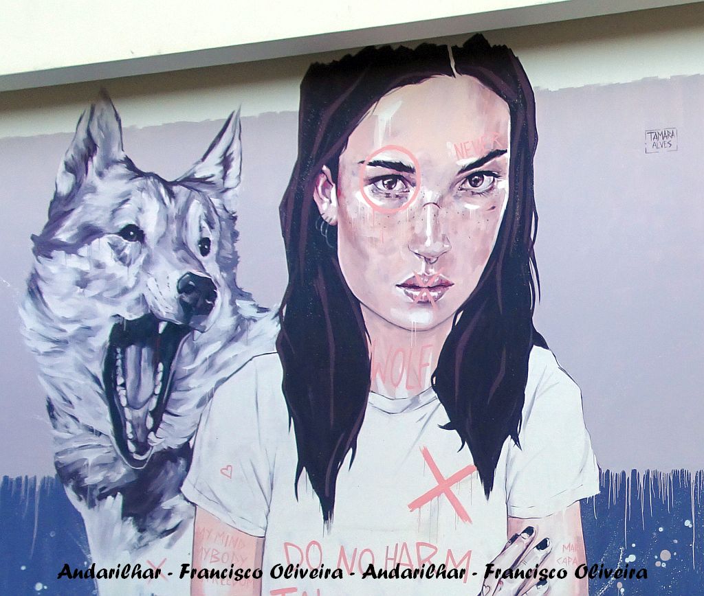 Andarilhar: Mural de Tamara Alves
