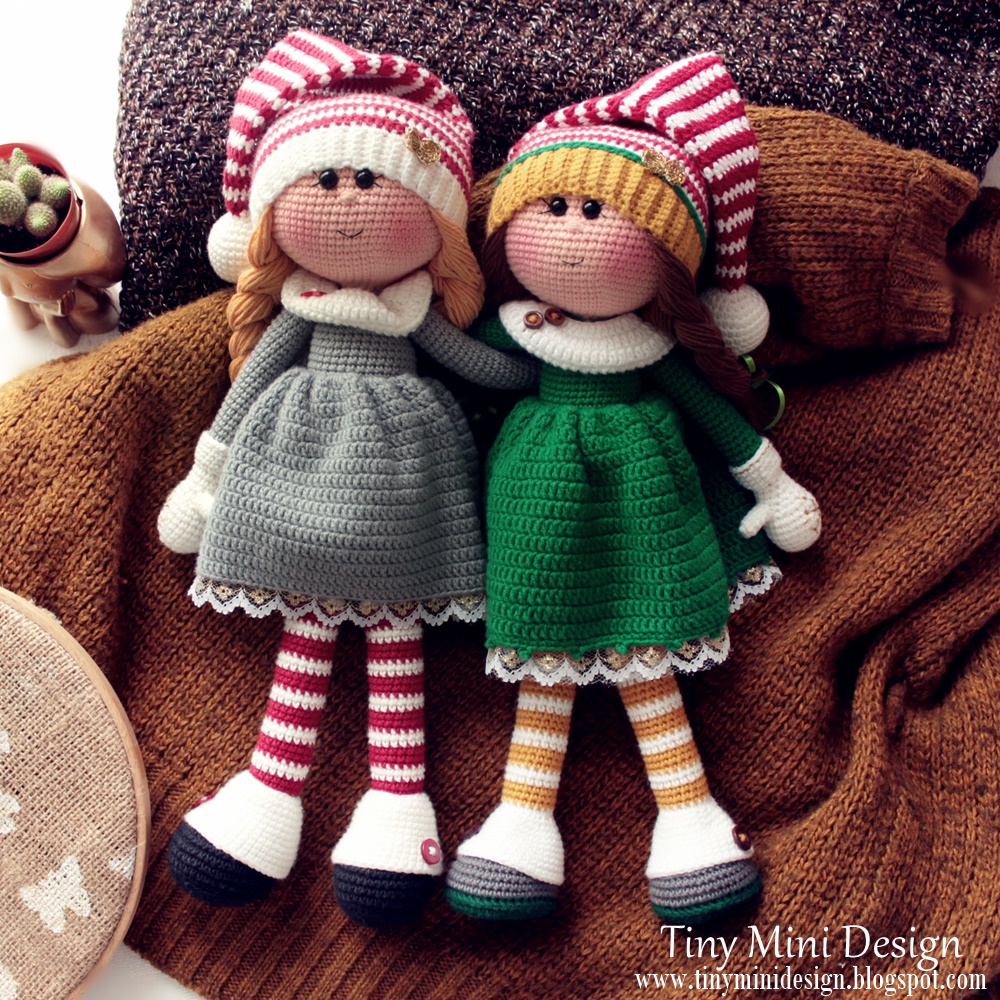 Amigurumi Ellie Doll-Tiny Mini Design Patterns - Tiny Mini Design