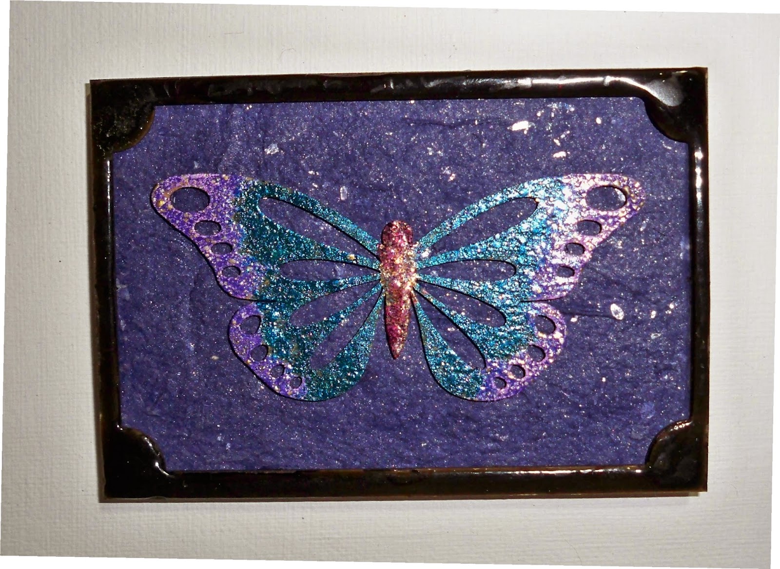 Art-Without-Anxiety: Colorful Butterfly ATC