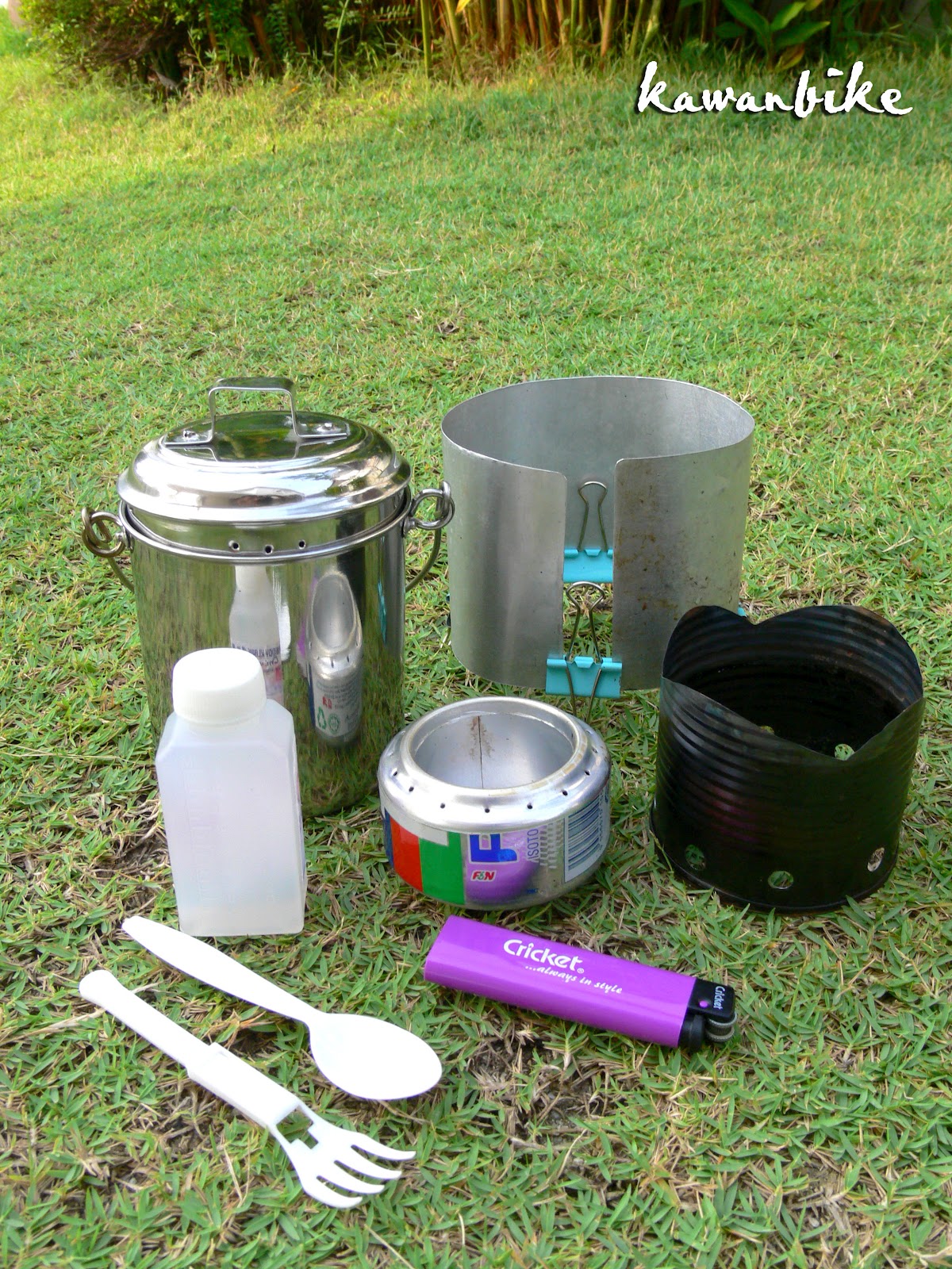 kawanbike: Ultralight DIY Stove - Mini Cook Kit