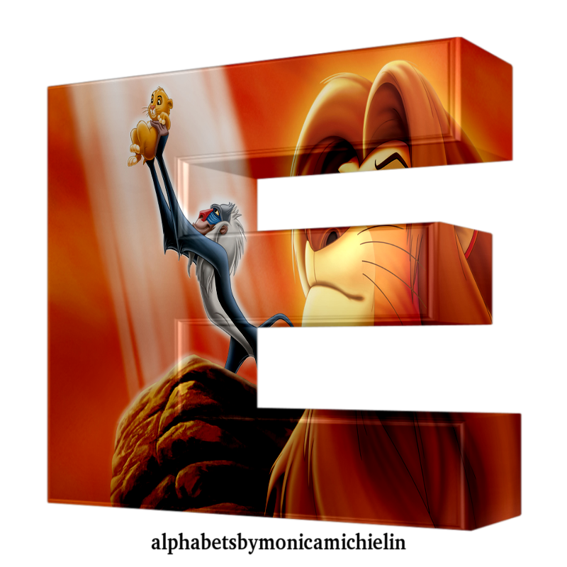 M. Michielin Alphabets: LION KING ALPHABET AND ICONS PNG