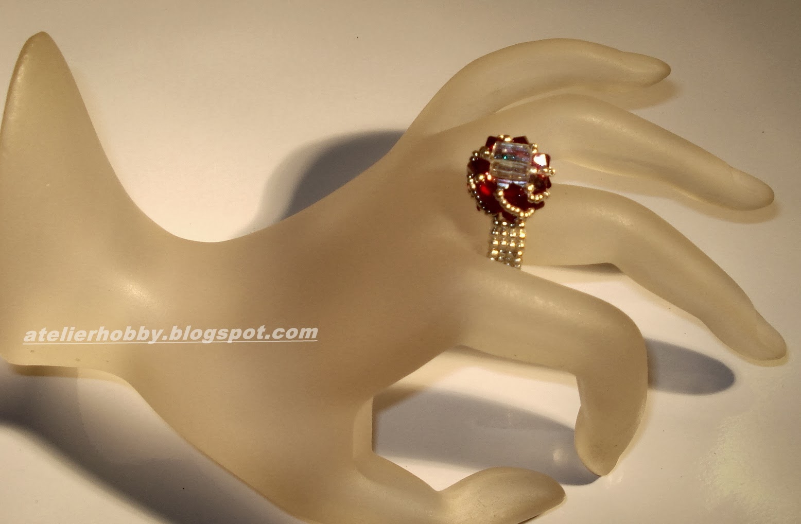 Inel handmade cu cristale Swarovski "Pasiune" | Handmade Atelier