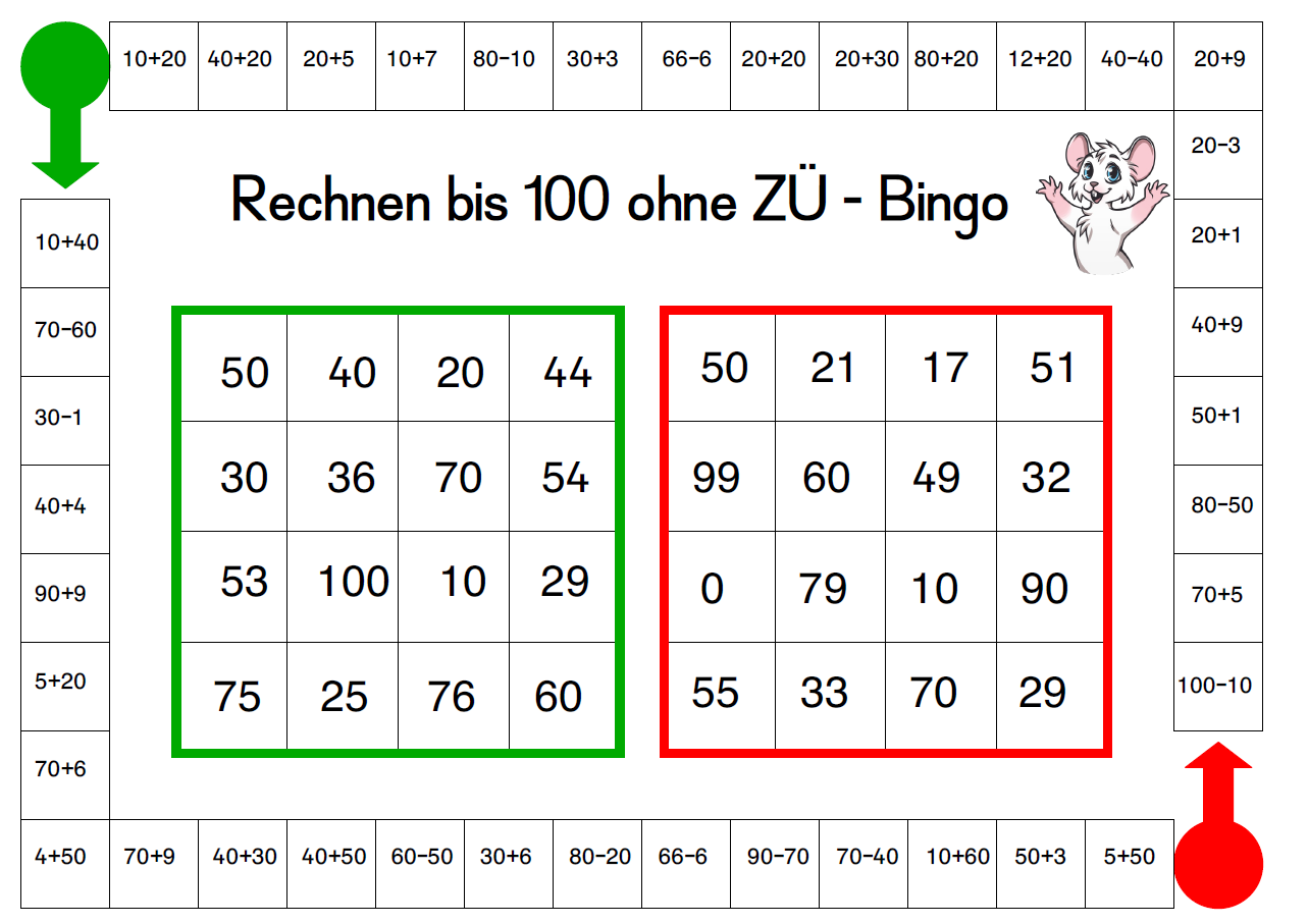 ABC-Katze: Mathe-Partnerbingo ZR100