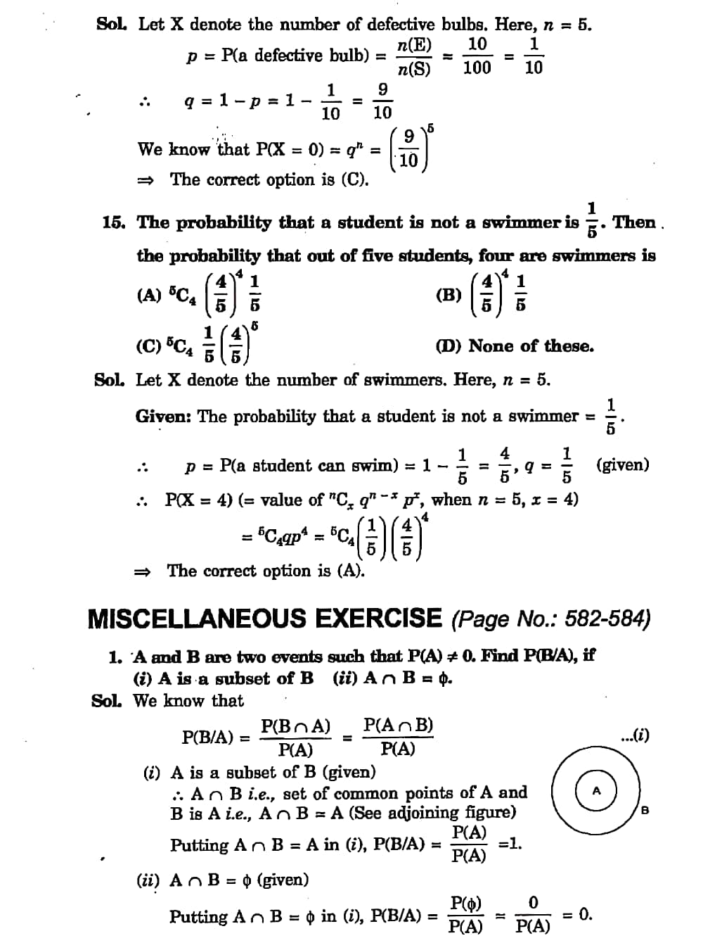 Probability class 12 math - Studypur