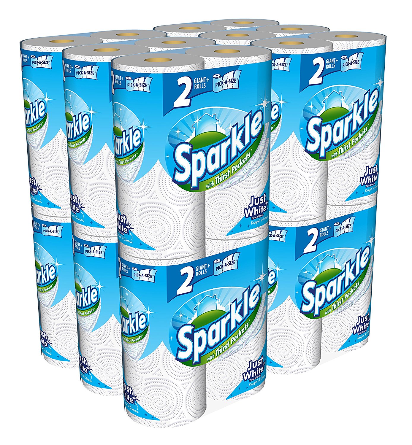 Sparkle Paper Towels 24 Giant Plus Rolls Pick A Size White HCM sparkle-paper-towels-24-giant-plus-rolls-pick-a-size-white-hcm