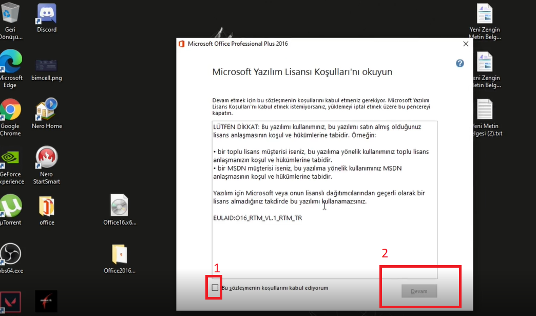 Microsoft Office Programı Kurulumu