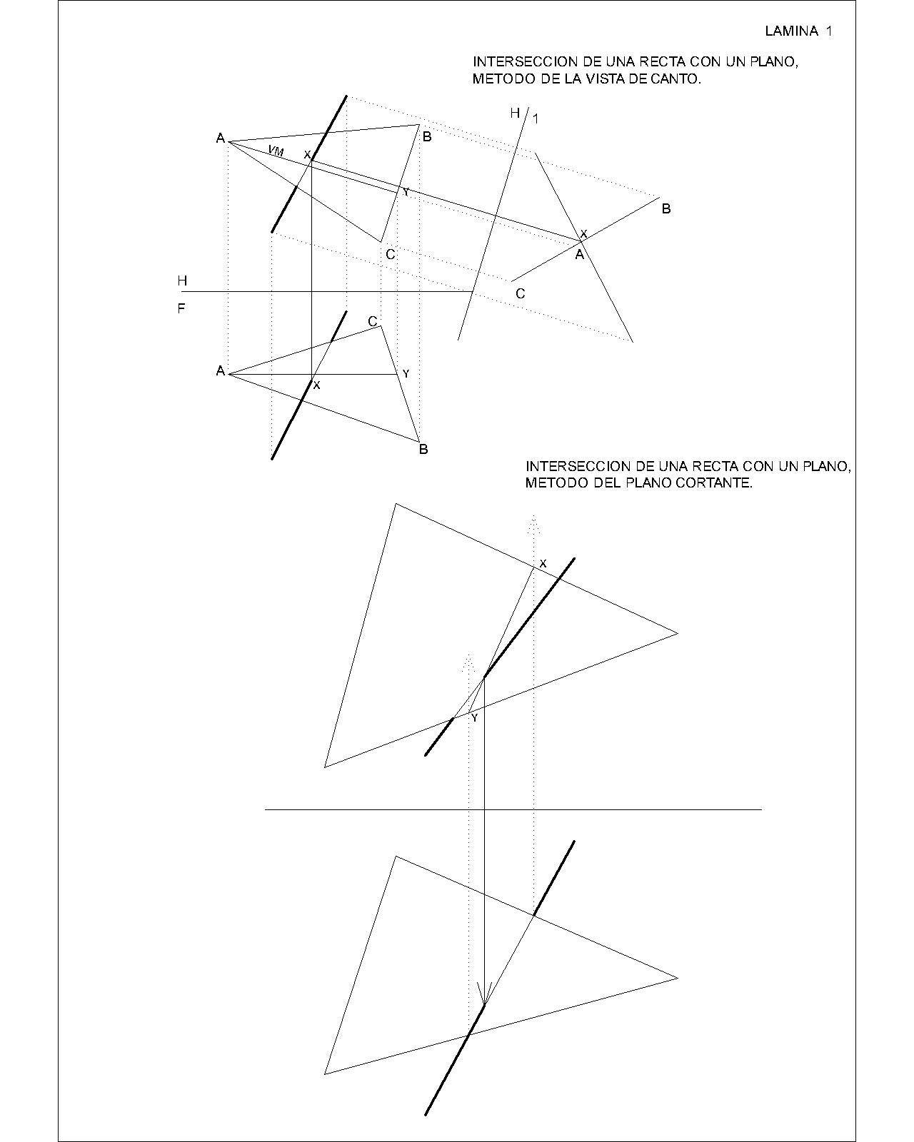 BLOG DE GEOMETRIA DESCRIPTIVA y CAD 3D: RECTA Y PLANO