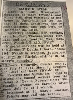 Sunday’s Obituary On This Day: Mary Kathleen Still