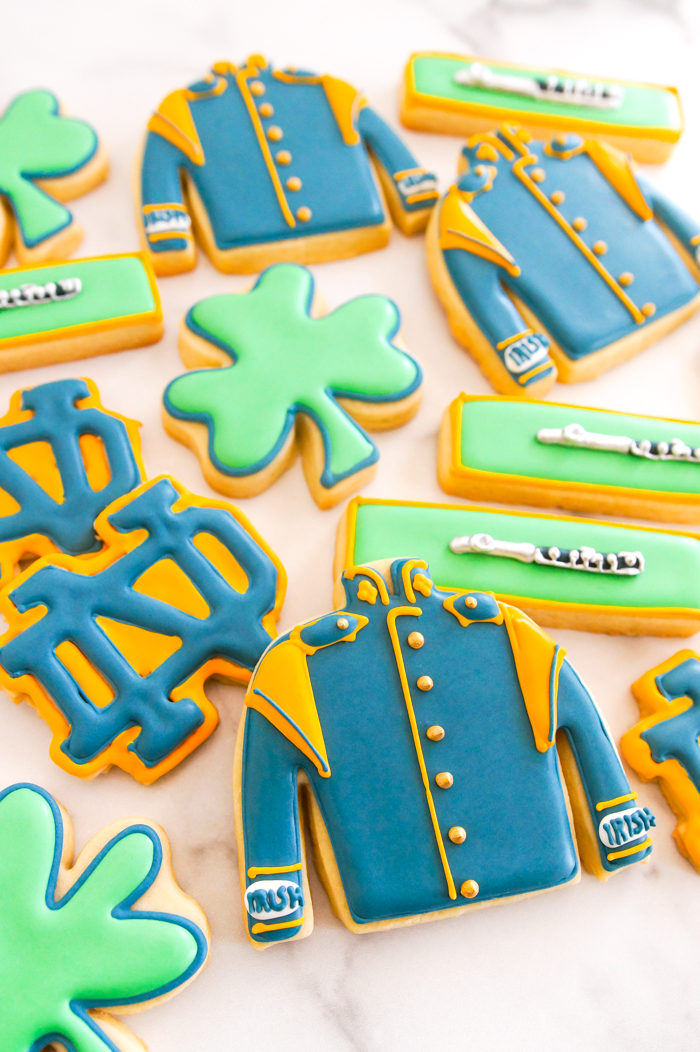 Notre Dame Marching Band and Piccolo Cookies | Bake at 350°