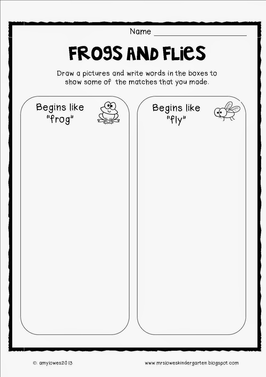 Mrs. Lowes' Kindergarten Korner: Gettin' Buggy and Feelin' Froggy ...